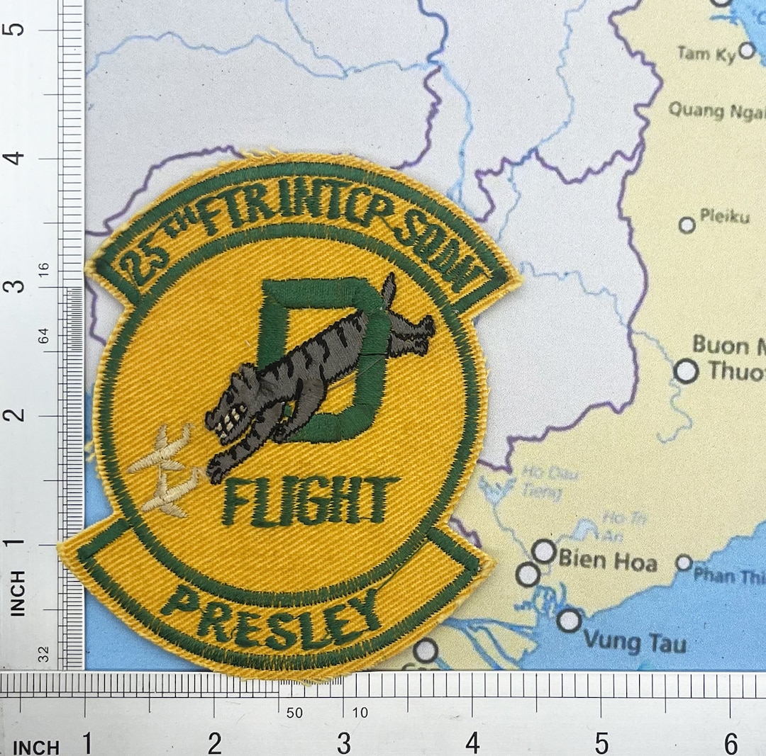 Patch , USAF 25th FIS Fighter Interceptor Squadron D Flight Presley ...