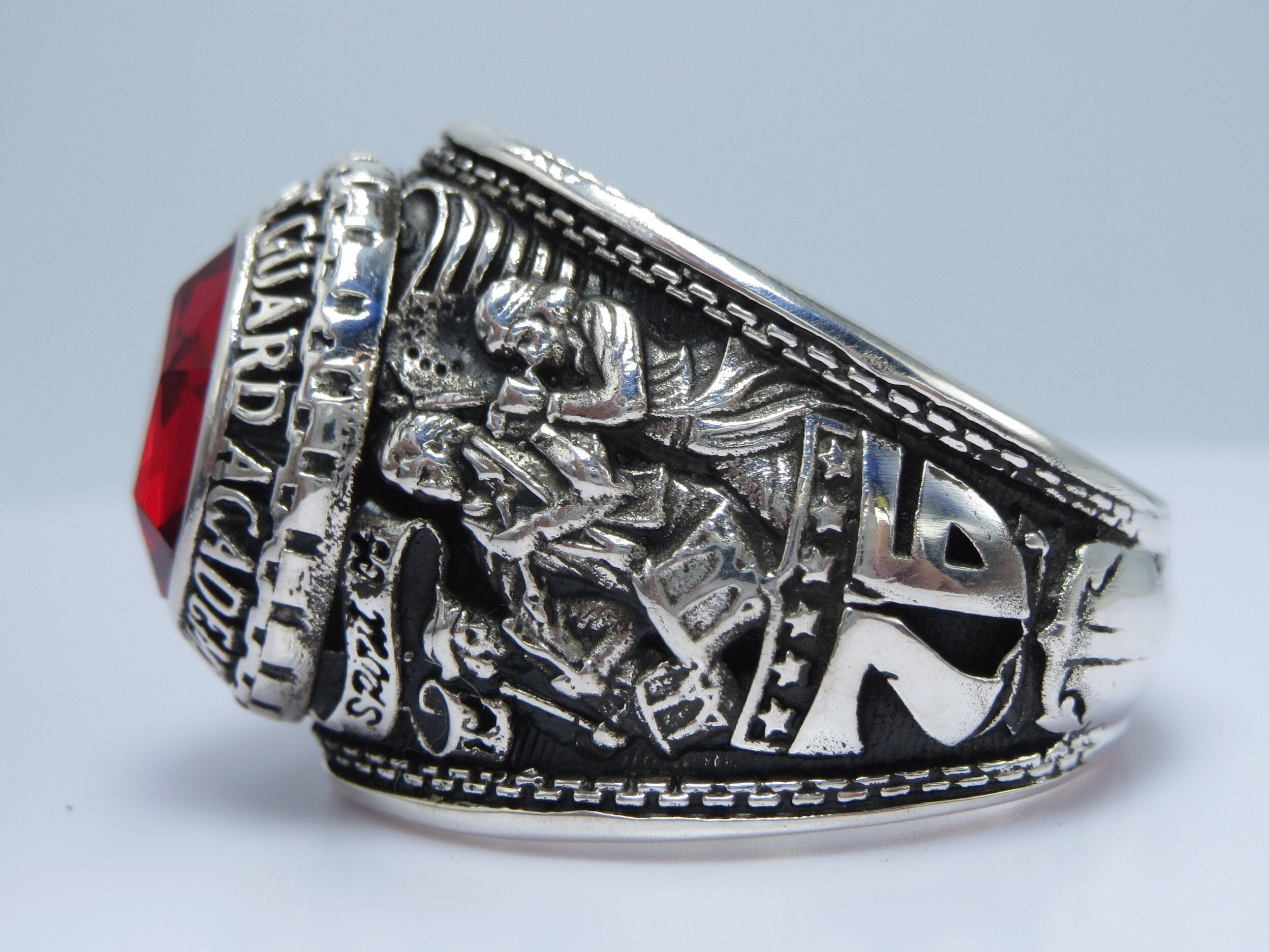 US Coast Guard Ring 1976 USCG Sterling Silver 925 Gift - Etsy