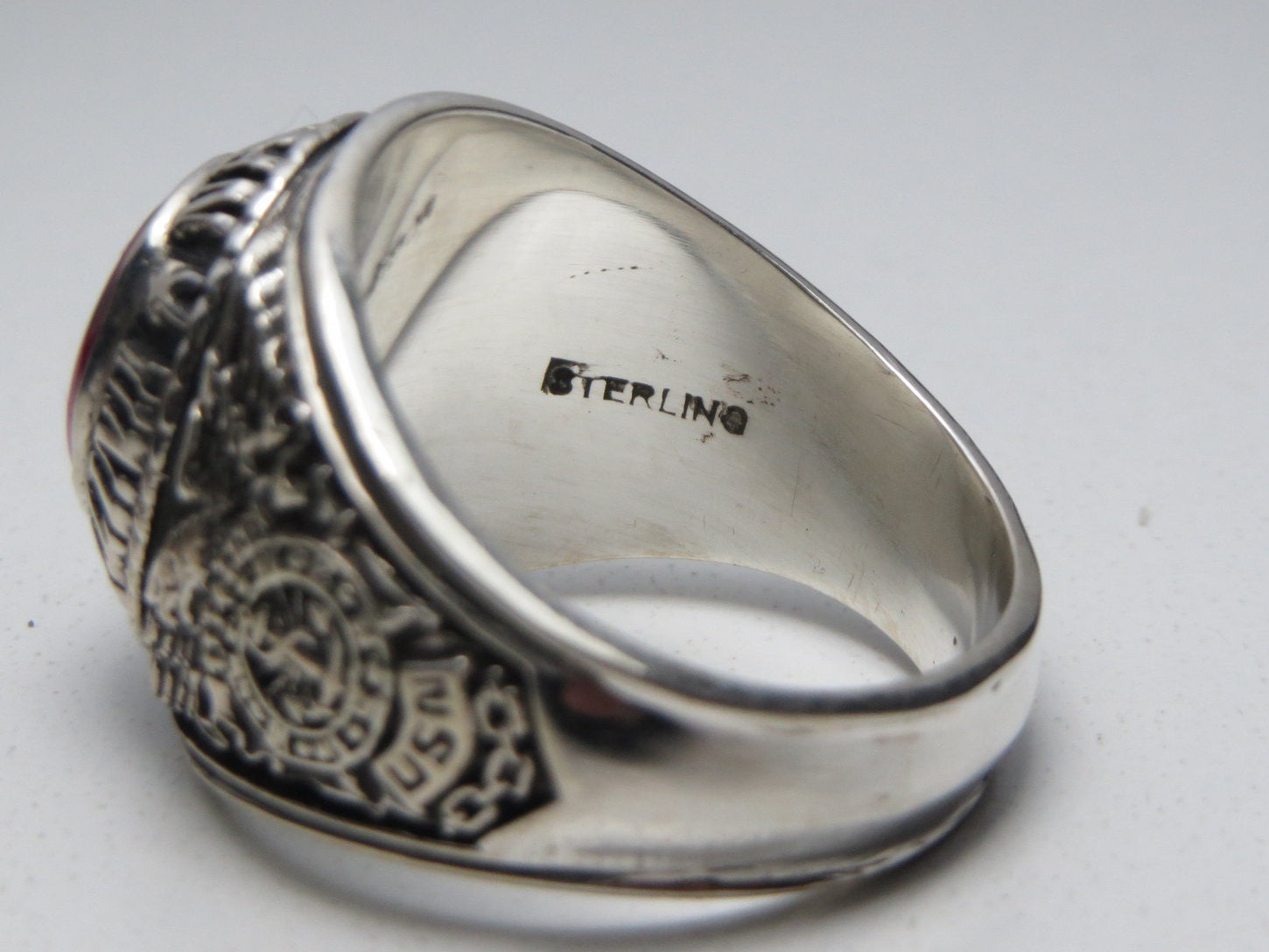 US Navy Ring Sterling Silver 925 Gift Military Ring | Etsy