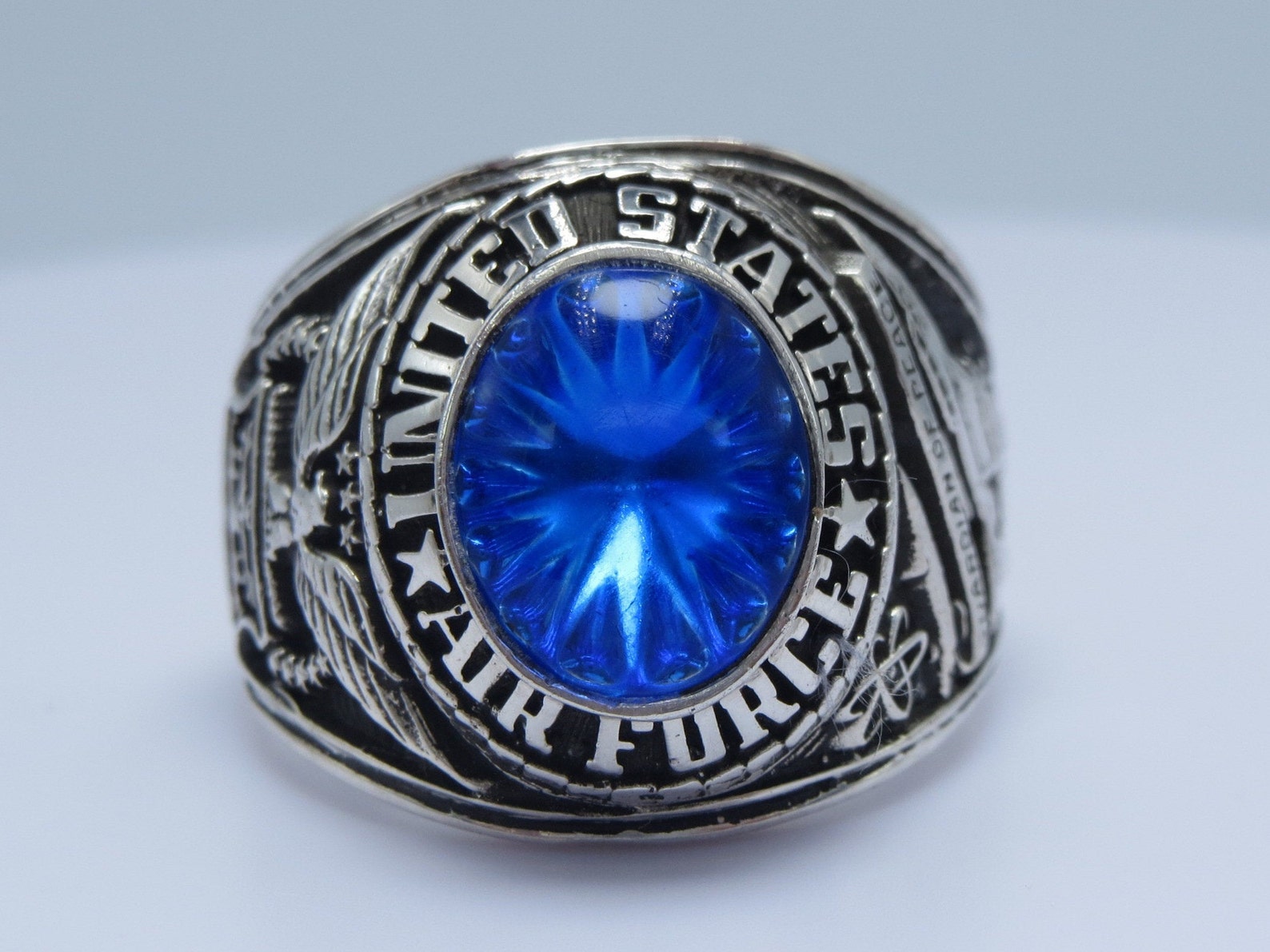 US Air Force Ring Sterling Silver 925 Gift Military Ring - Etsy