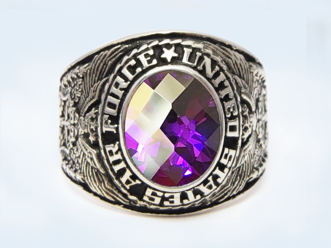 US Air Force Ring , USA , USAF , Sterling Silver 925 , Men Ring , Gift ...