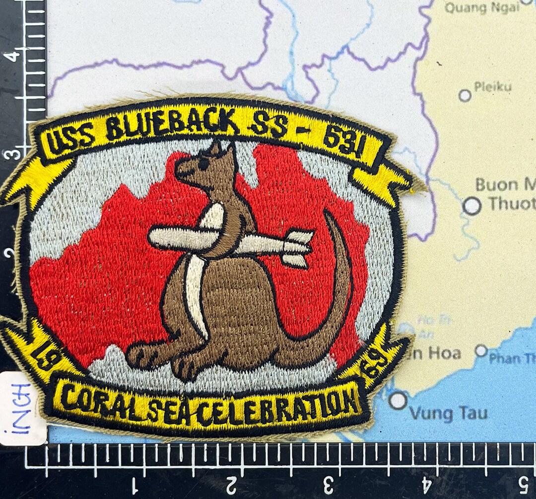 Patch , Usn Uss Blueback Ss-531 1969 Coral Sea Celebration Patch , T5 ...