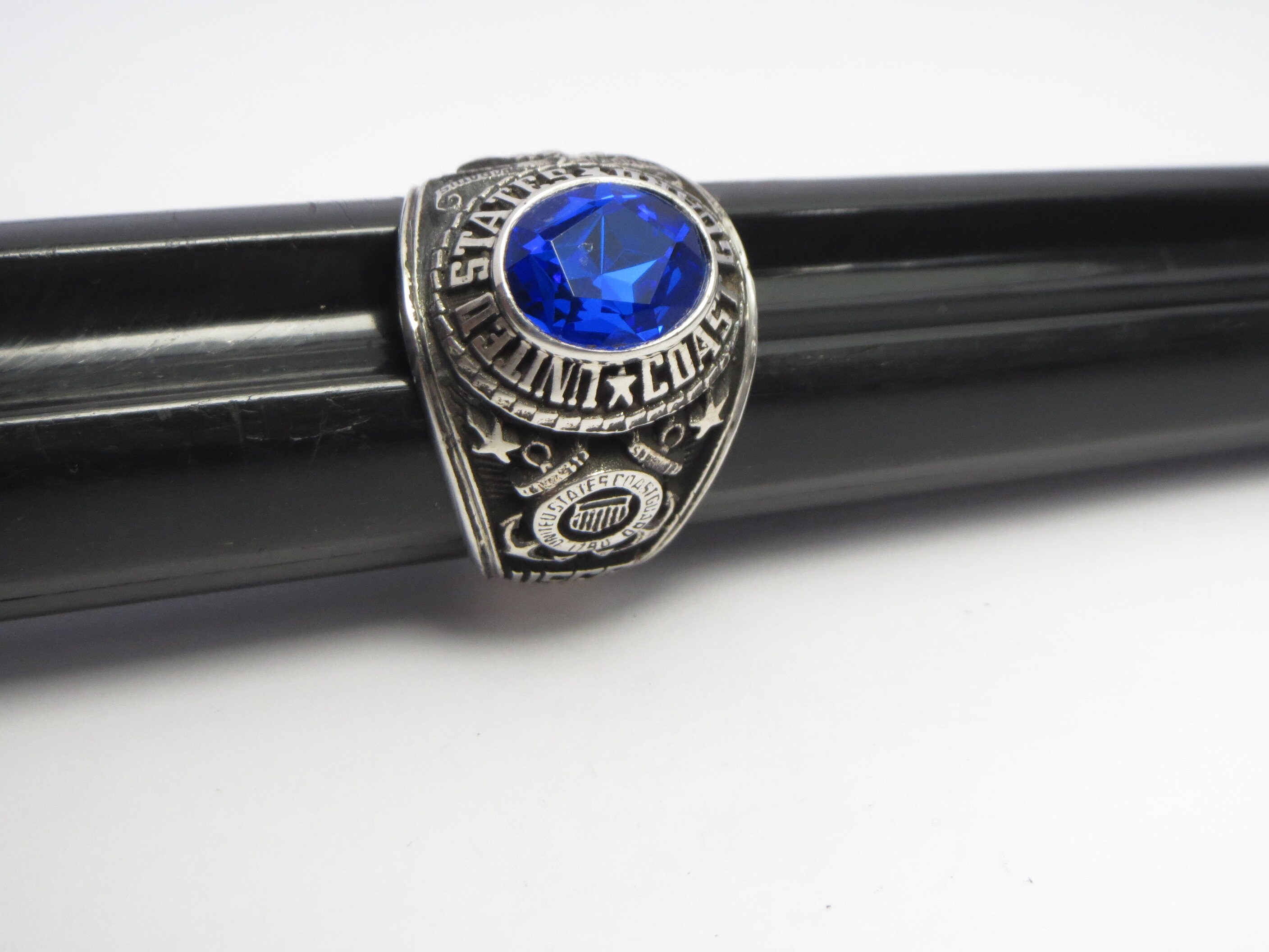 US Coast Guard Ring USCG Sterling Silver 925 Gift - Etsy