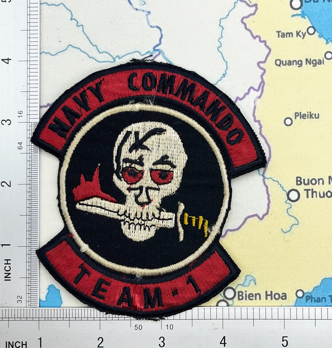 Patch Us Navy Commando Team One Patch Usn Vietnam War - Etsy