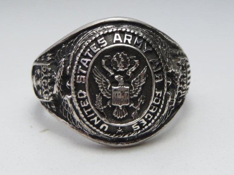 US Air Force Ring Sterling Silver 925 Gift Military Ring | Etsy
