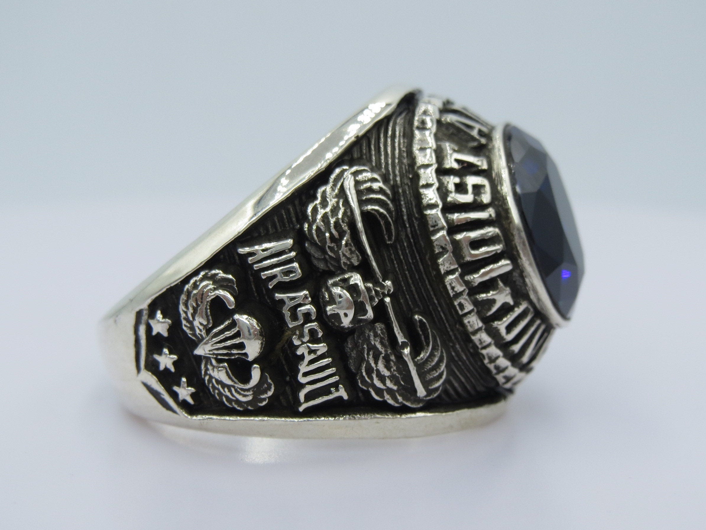 101st Airborne Division Ring Air Assault Sterling Silver | Etsy