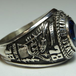 US Air Force Ring Sterling Silver 925 Gift Great - Etsy