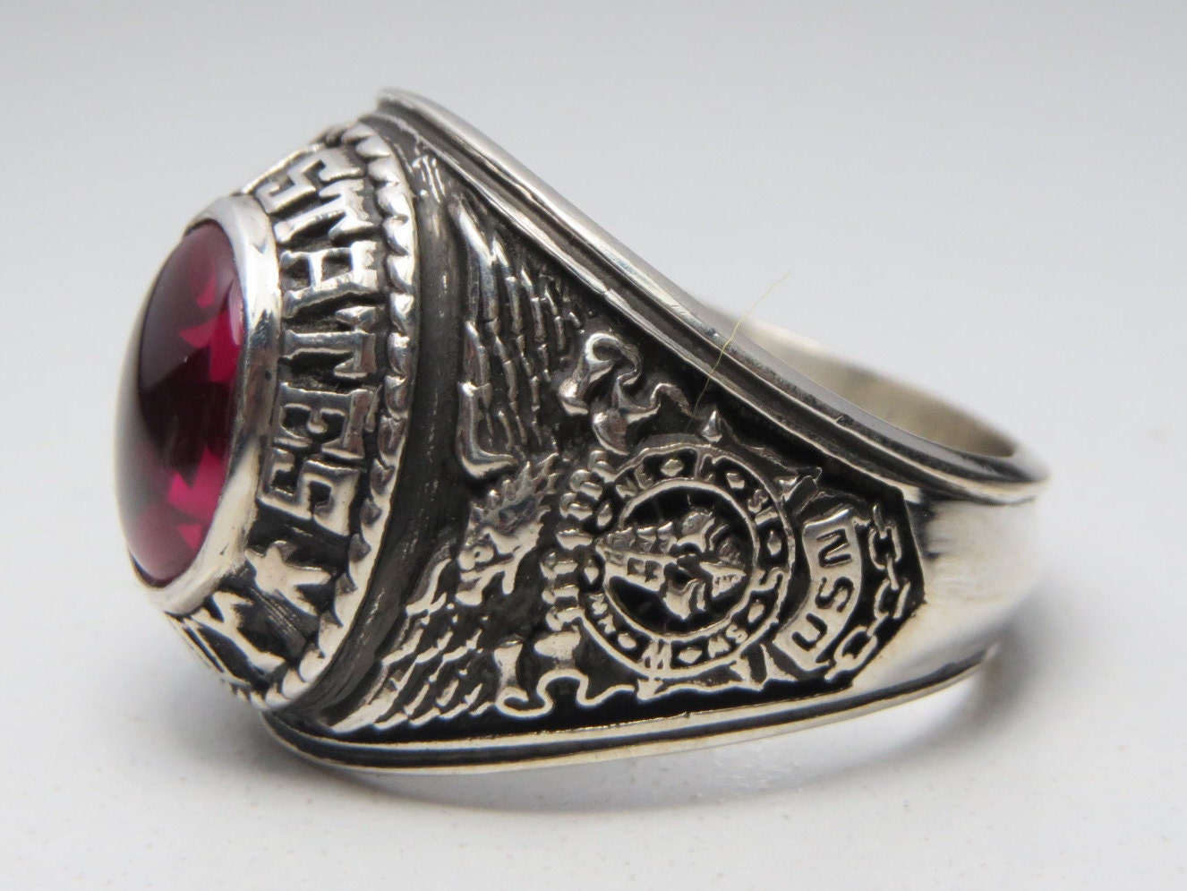 US Navy Ring Sterling Silver 925 Gift Military Ring - Etsy