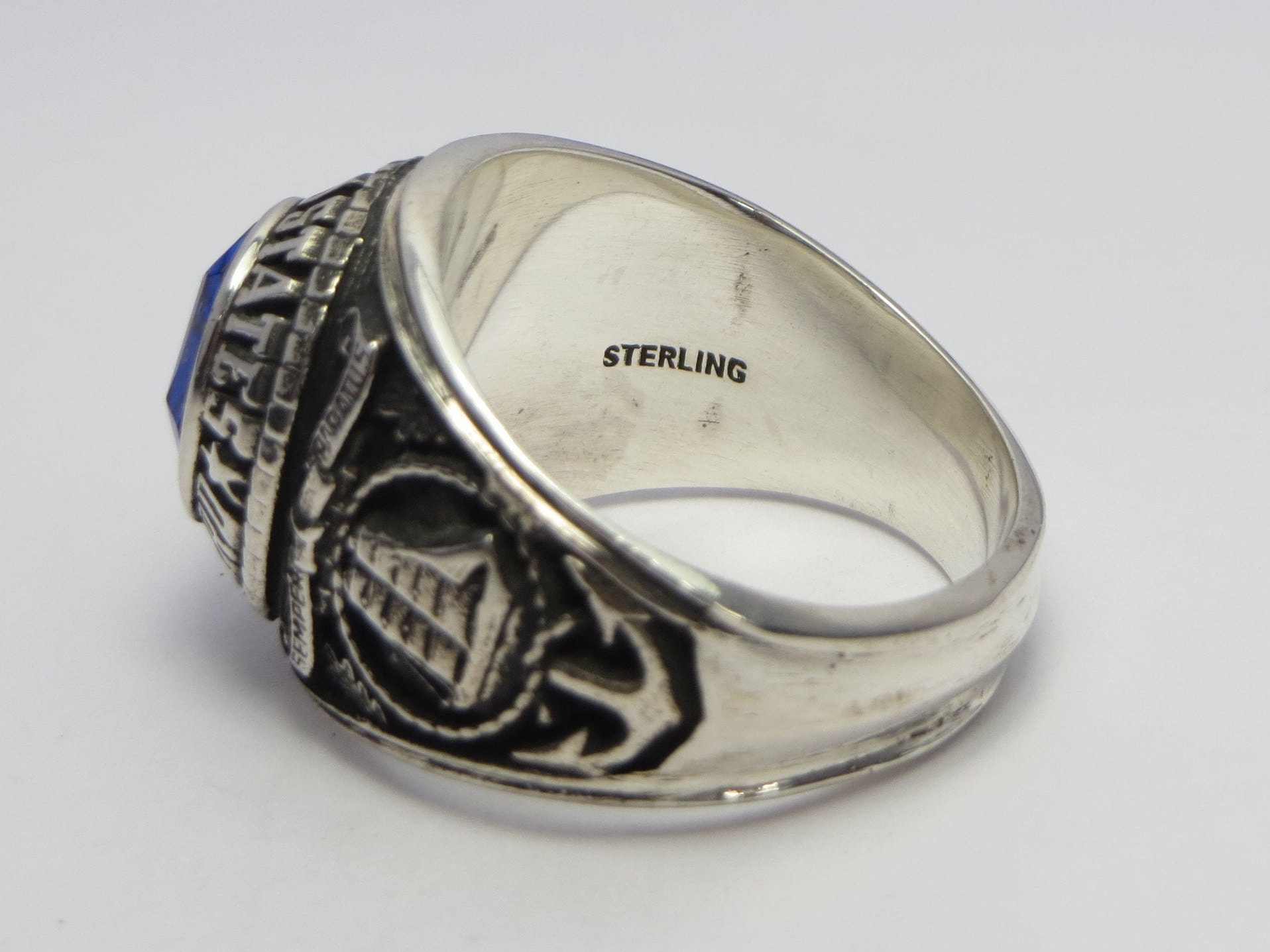 US Coast Guard Ring USCG Sterling Silver 925 Gift | Etsy