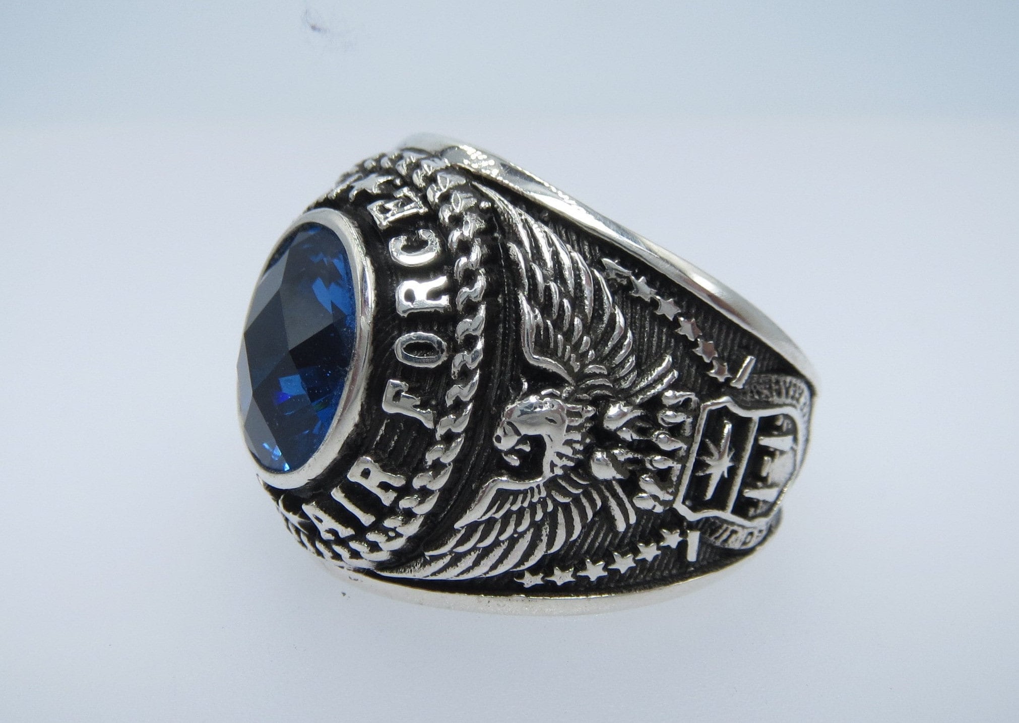 US Air Force Ring Sterling Silver 925 Gift Military Ring - Etsy