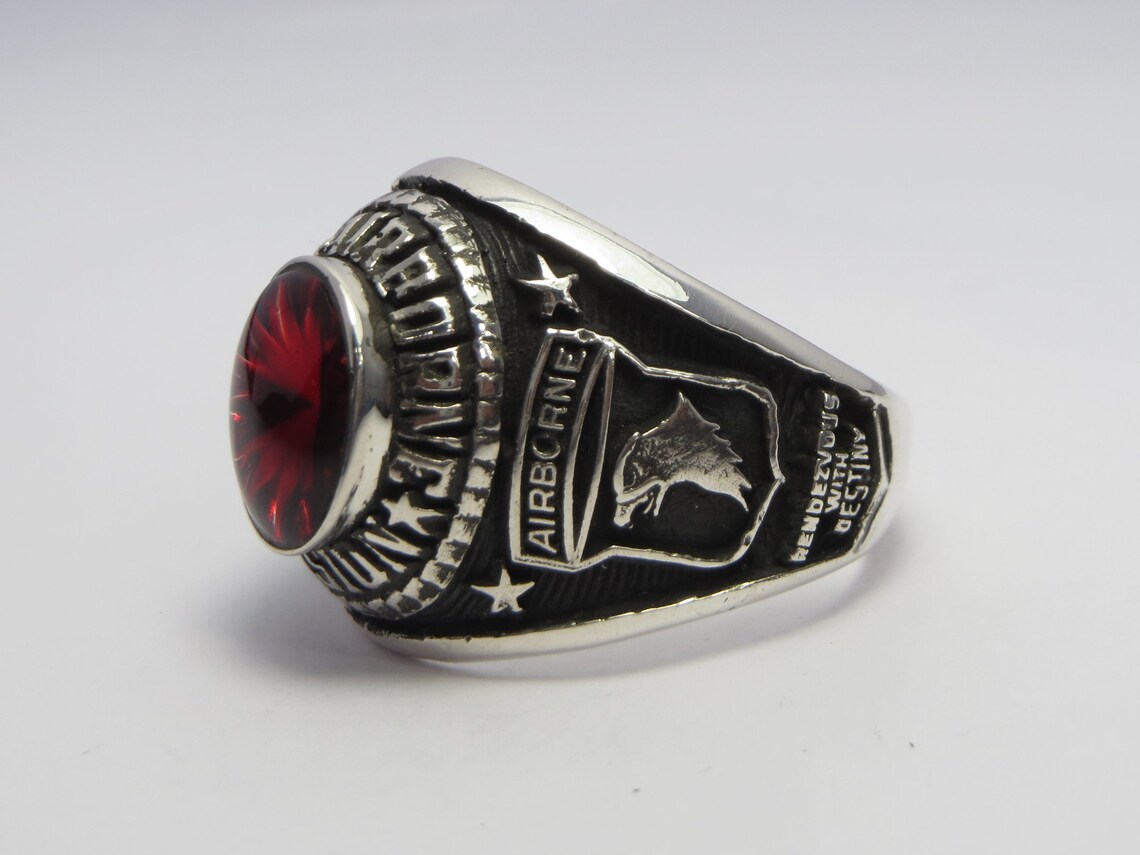 101st Airborne Division Ring Sterling Silver 925 Military | Etsy