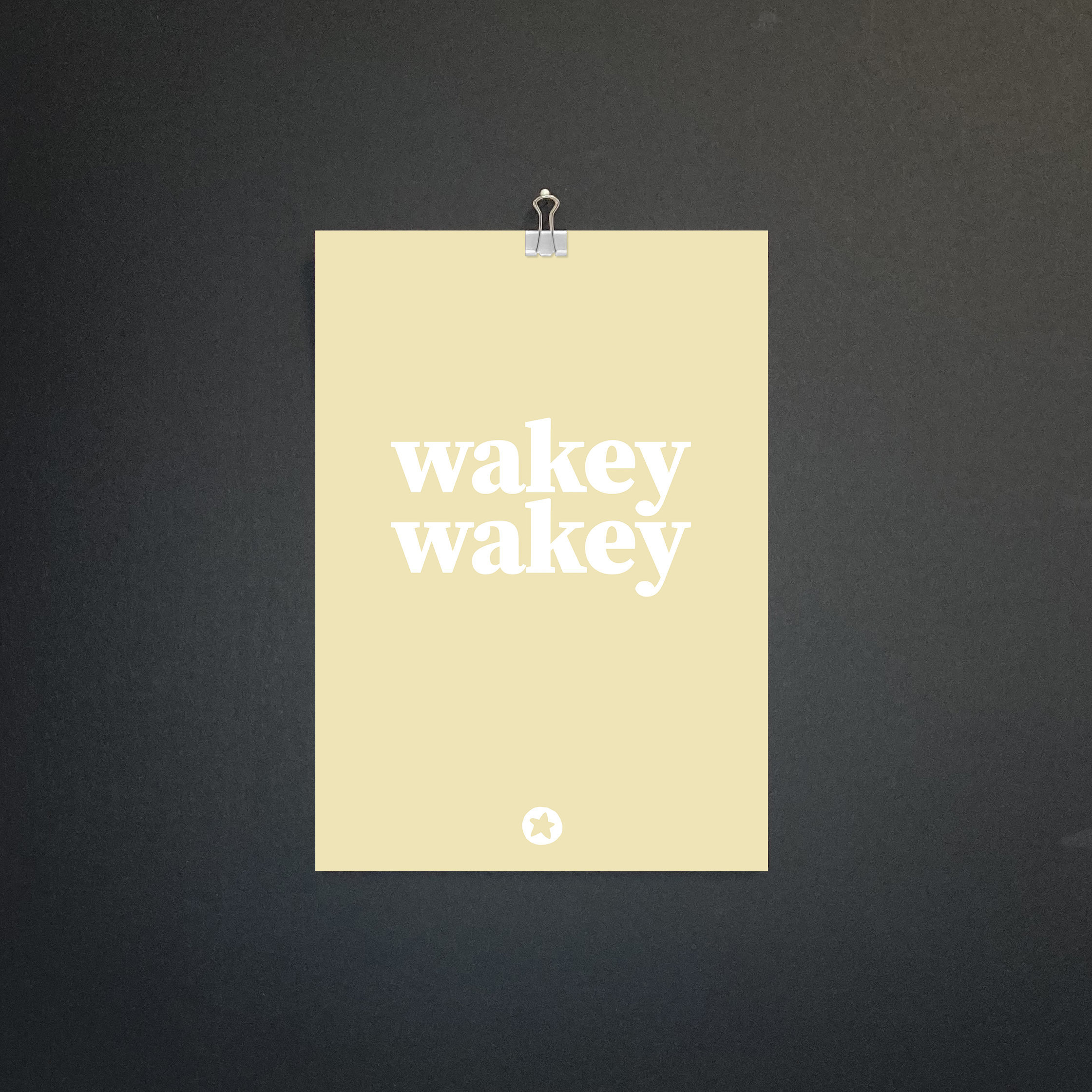 Wakey Wakey Print Wall Art - Etsy