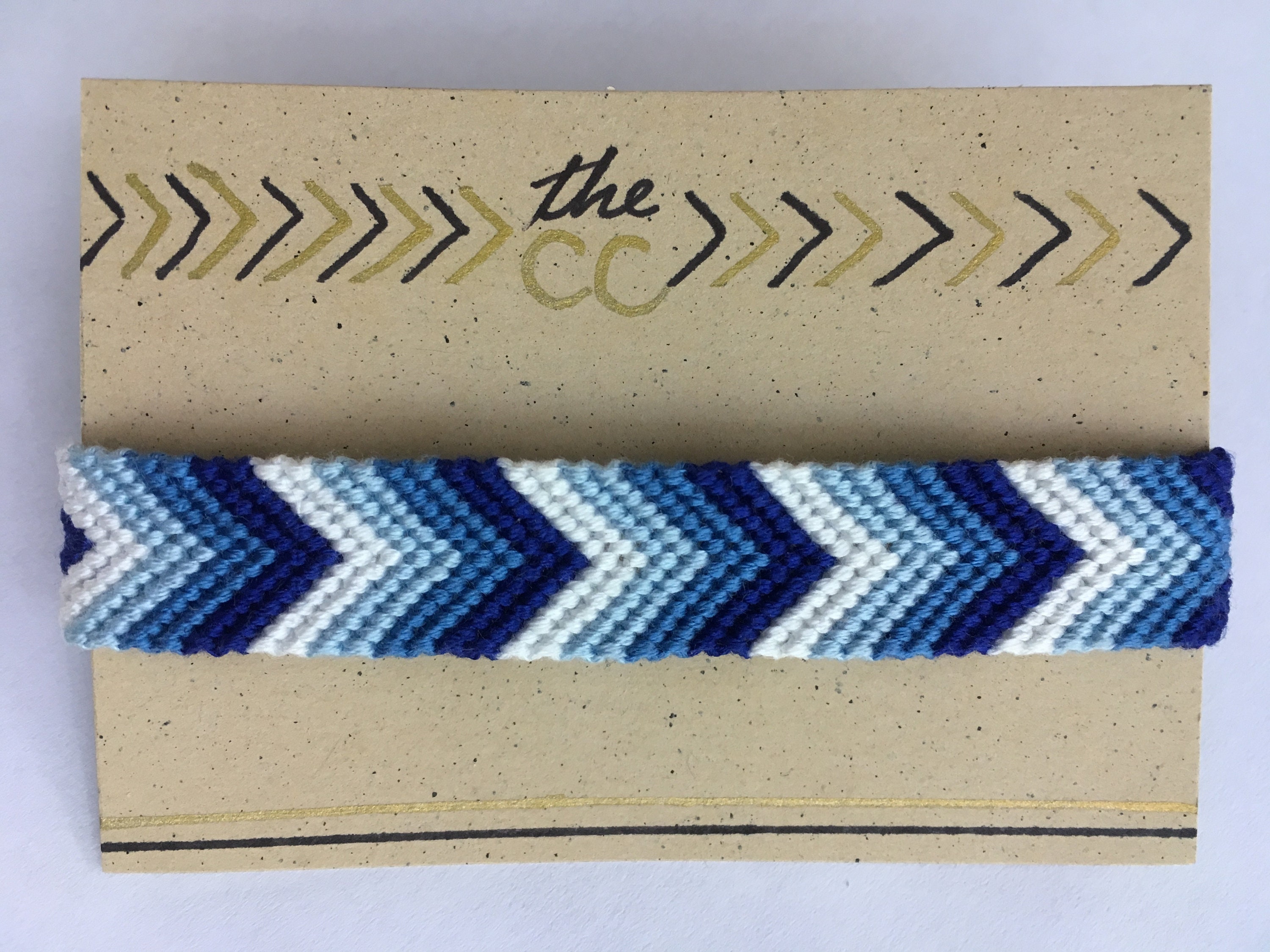 Blue Ombre Chevron Pattern