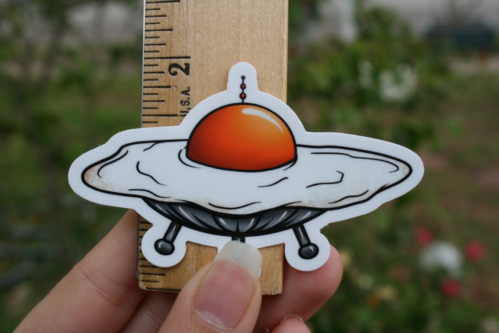 Sunny Side up UFO Vinyl Sticker Alien Car Decal Ufo Laptop - Etsy