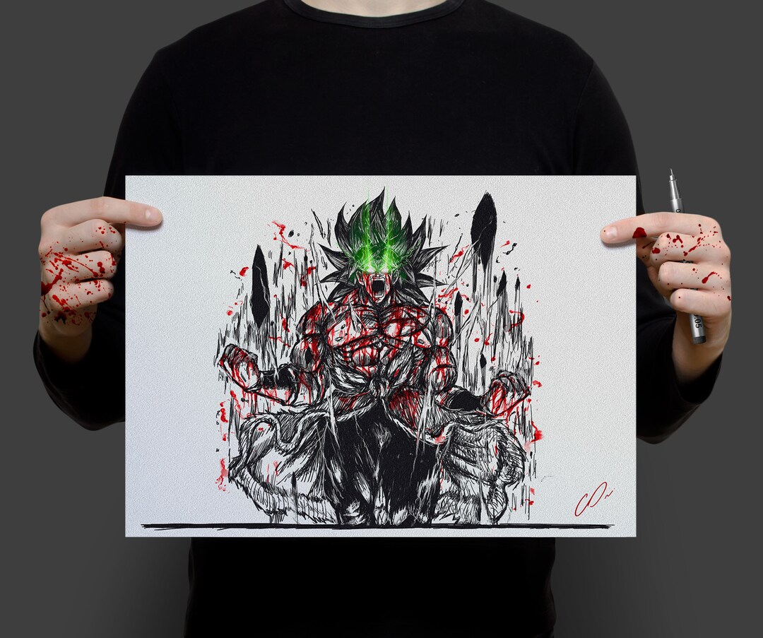 Misguided Power Art Anime Poster Sketch - Etsy