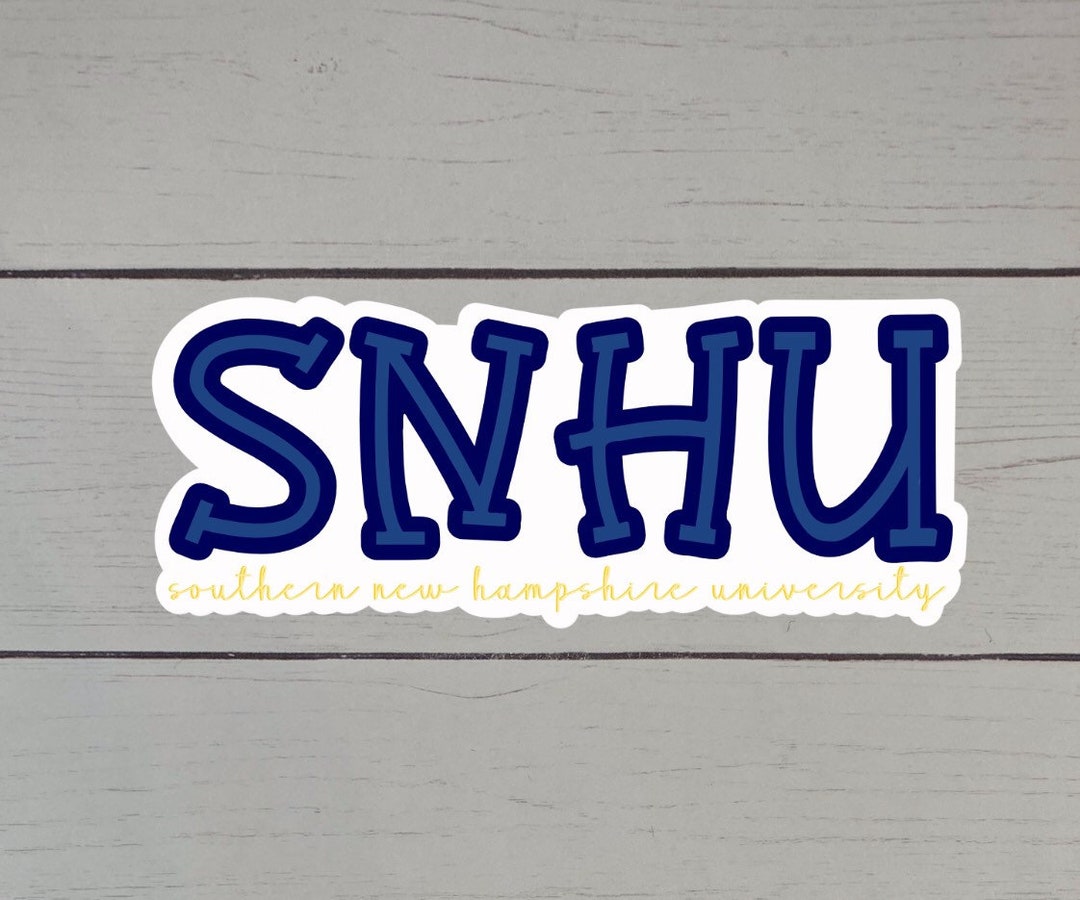 Southern New Hampshire University Sticker / Penmen / Blue&yellow / SNHU ...