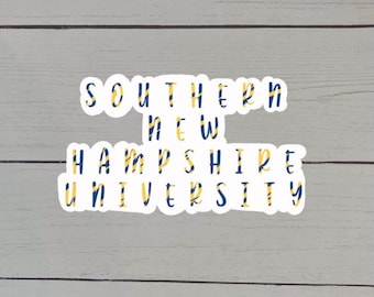 Southern New Hampshire University Sticker / Penmen / Blue&yellow / SNHU ...