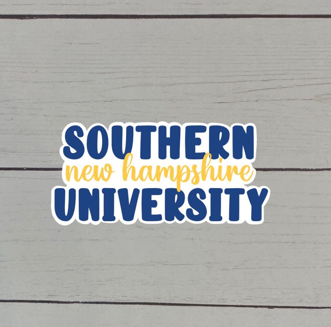 Southern New Hampshire University Sticker / Penmen / Blue&yellow / SNHU ...