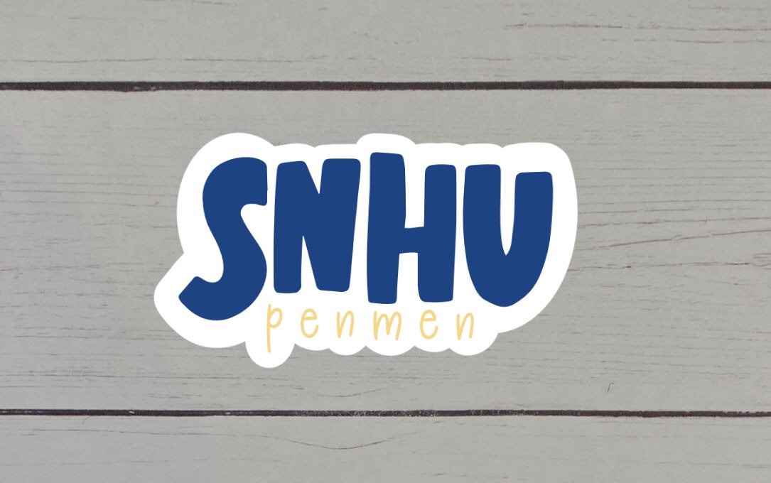 Southern New Hampshire University Sticker / Penmen / Blue&yellow / SNHU ...