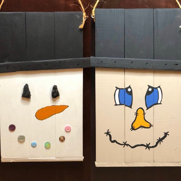Reversible Snowman Scarecrow - Etsy