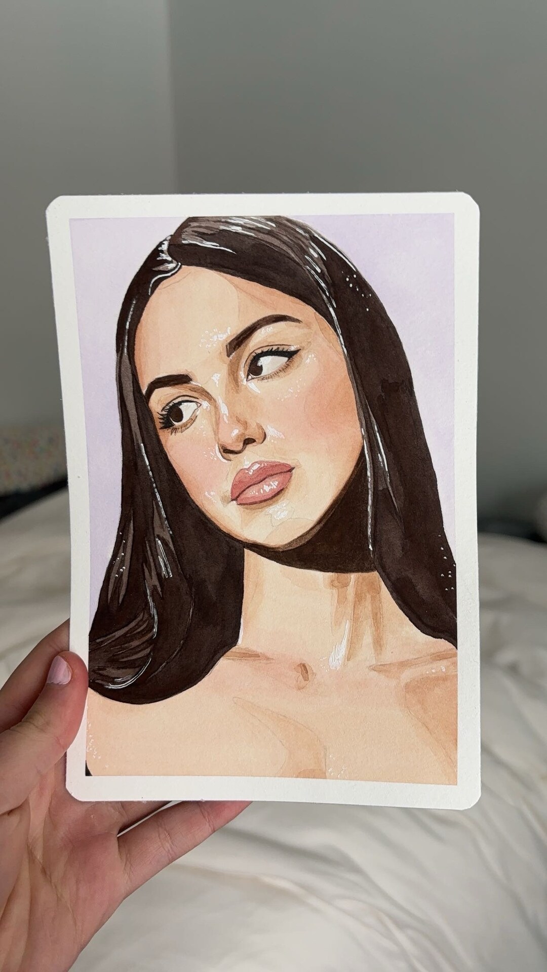 Olivia Rodrigo 5x7.5 ORIGINAL Painting - Etsy