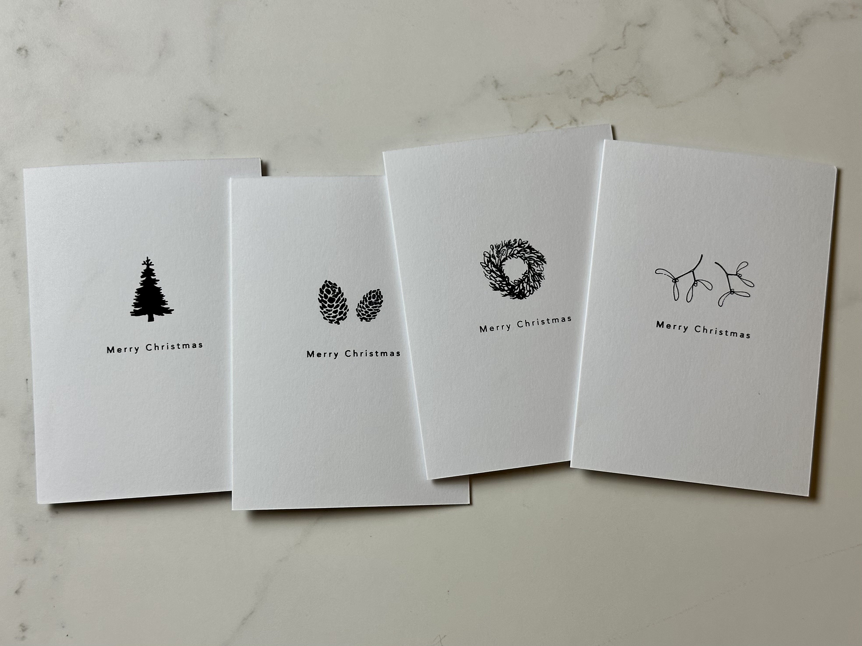 Merry Christmas Cards, Luxury Christmas Card Pack, Handmade Christmas ...