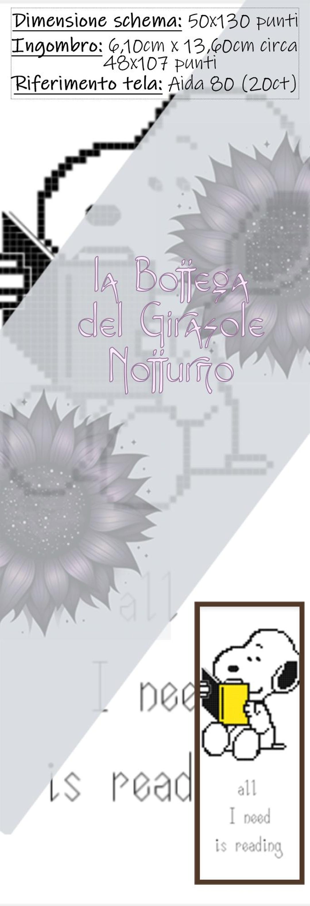 Cross Stitch Pattern for Bookmark: Snoopy All I Need is Reading - Etsy