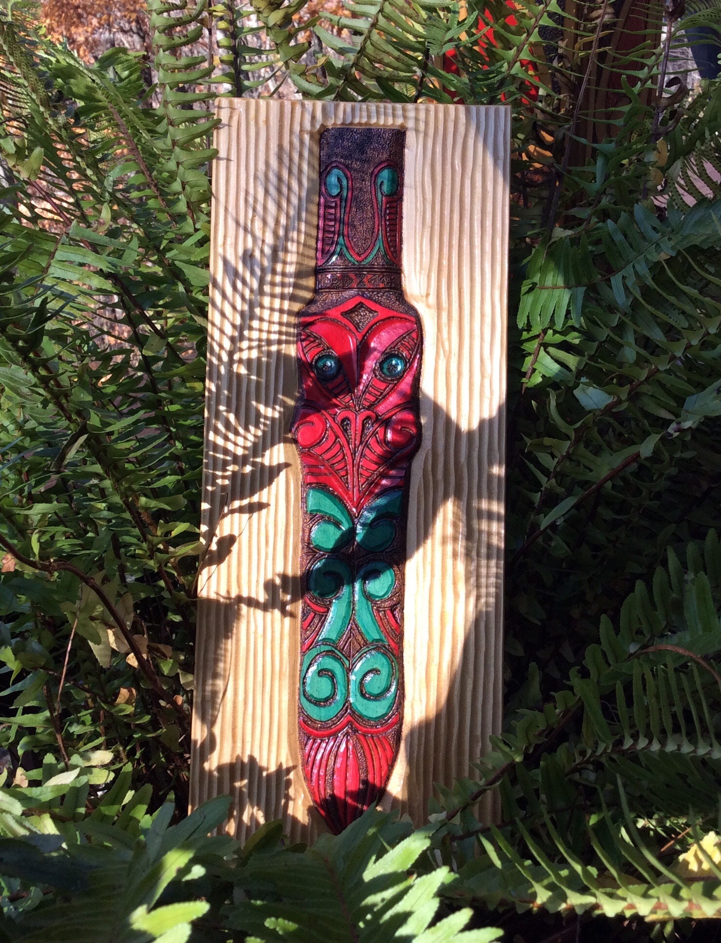 Maori Art Taiaha Carving Pyrography Contemporary Maori Art - Etsy