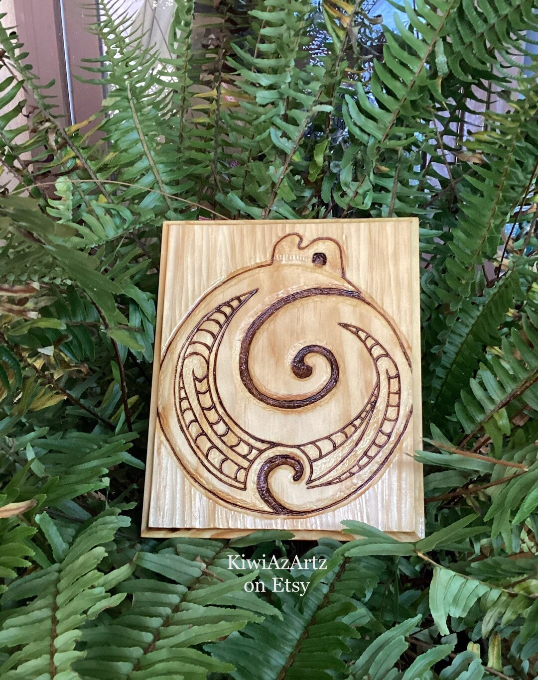 Māori Art~ Symbolic Māori Carving~ Pyrography~ Contemporary Māori Koru ...