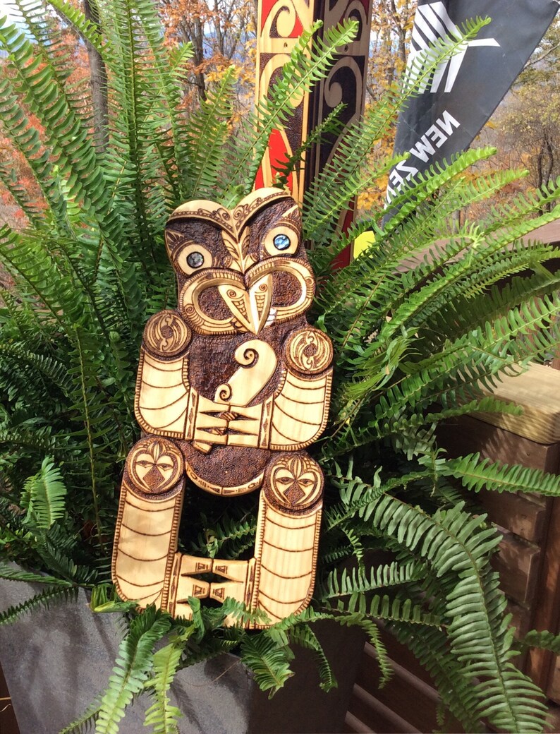Maori Art Hei Tiki Carving Pyrography Contemporary Maori - Etsy