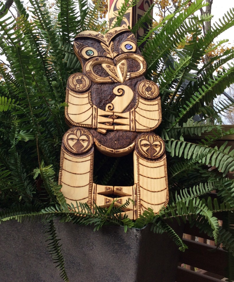 Maori Art Hei Tiki Carving Pyrography Contemporary Maori - Etsy
