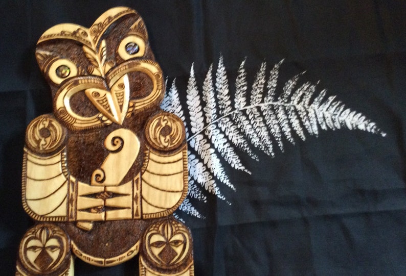 Maori Art Hei Tiki Carving Pyrography Contemporary Maori - Etsy