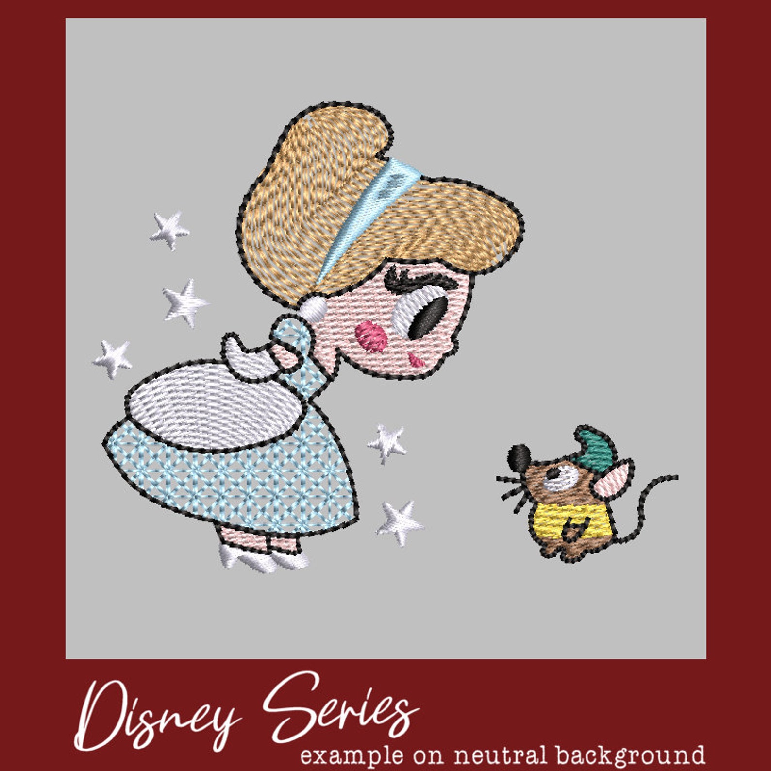Cinderella Princess Machine Embroidery Design - Etsy