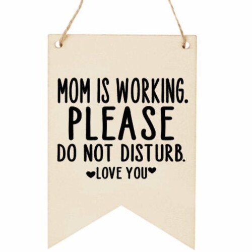 Working From Home Sign Do Not Disturb Sign Wood Sign for | Etsy