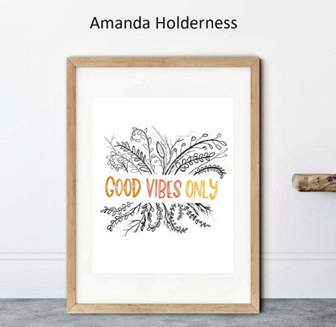 Digital Instant Download, Good Vibes Only, Good Vibes, Print, Poster ...