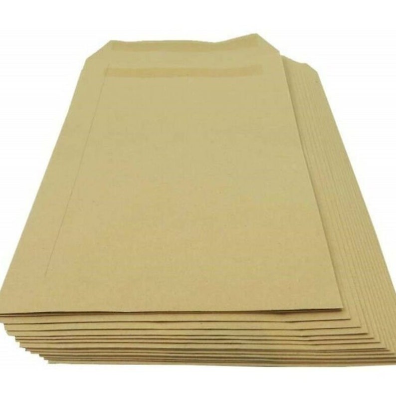 A5/C5 Brown Quality Envelopes | Recycled | No Window | Self Seal ...