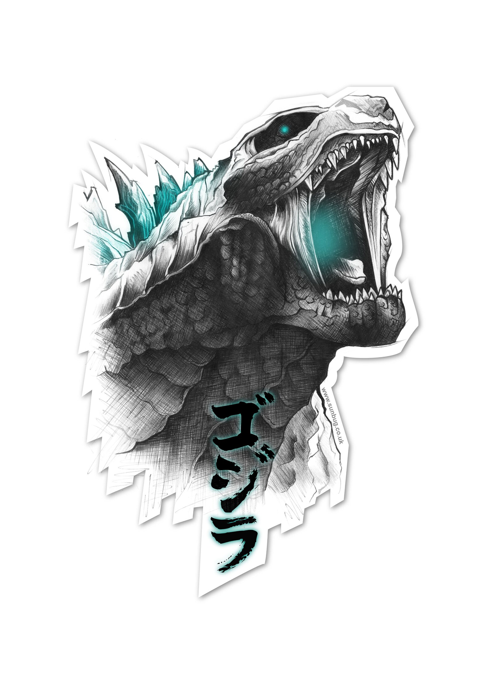 Godzilla Vinyl Sticker Trilogy. Zilla Rodan Mothra - Etsy