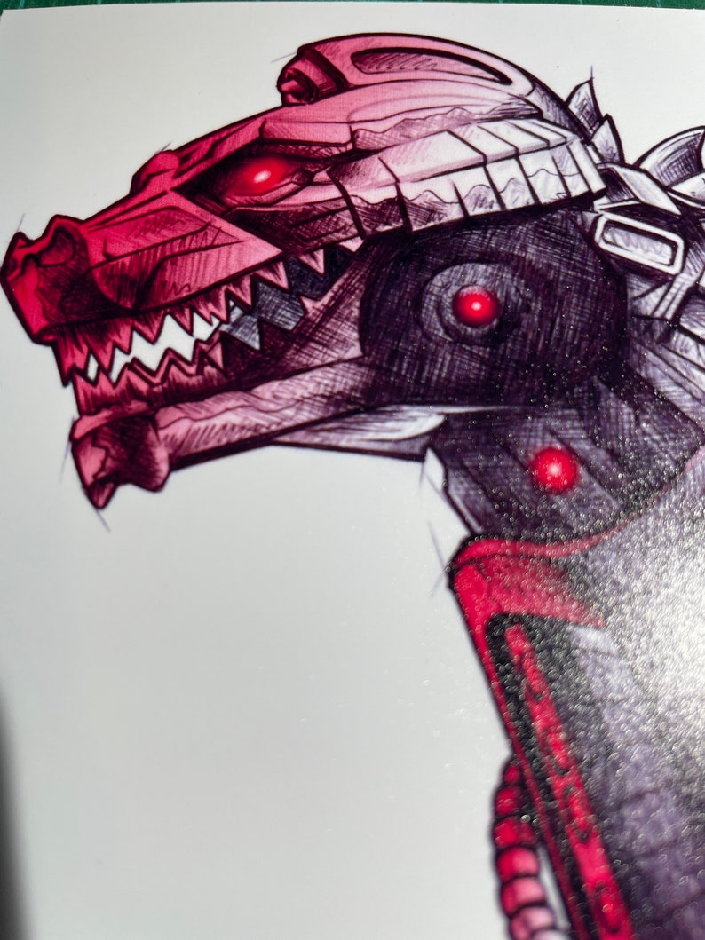 Mechagodzilla Art Print - Etsy UK