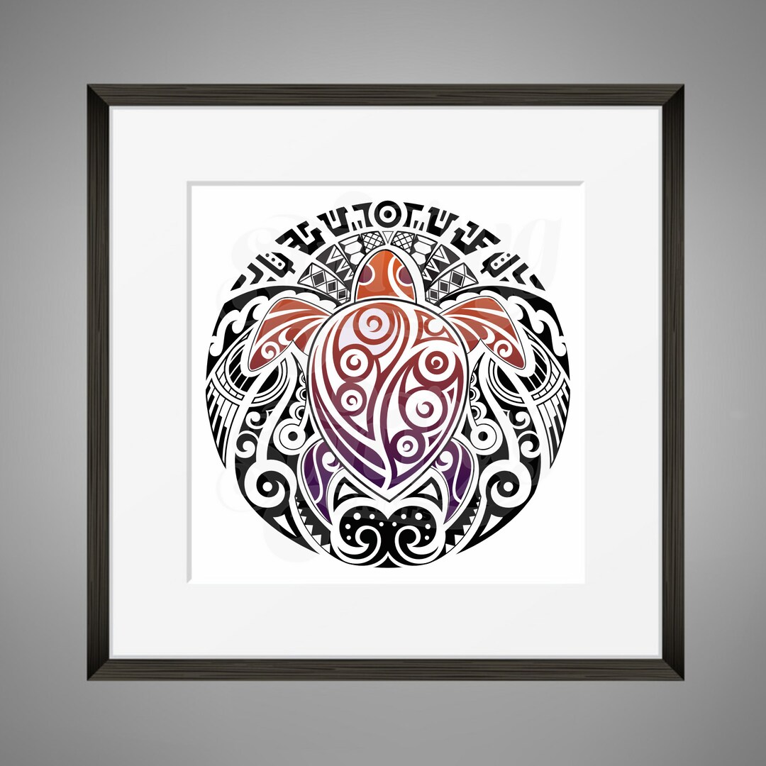 Red Honu Art Print - Etsy