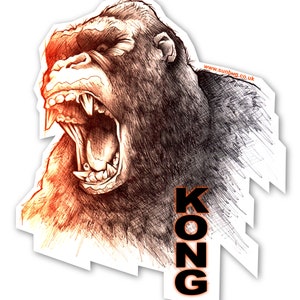 Kong Monsterverse Mini Pack 5 Vinyl Stickers - Etsy