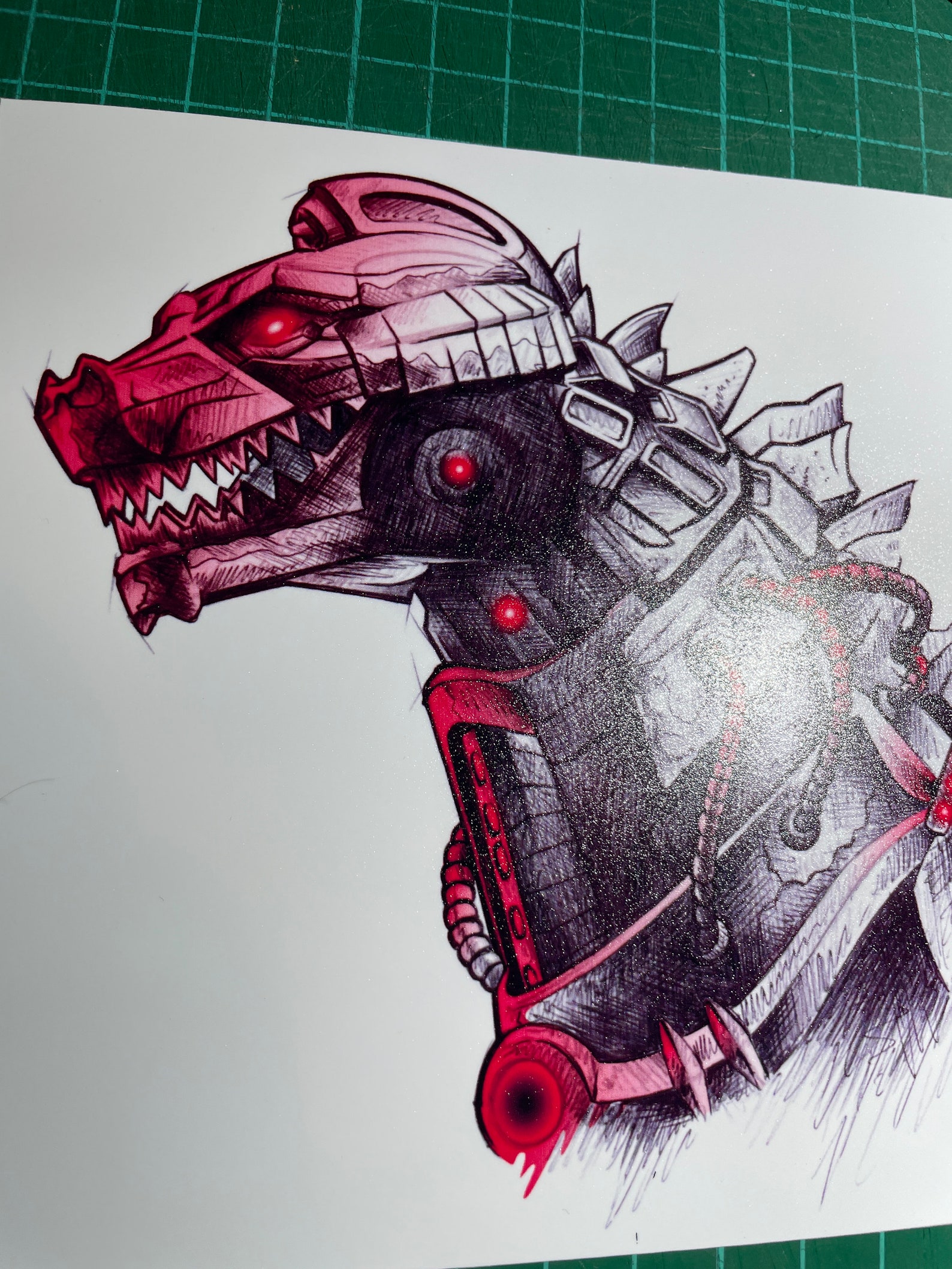 Mechagodzilla Art Print - Etsy UK