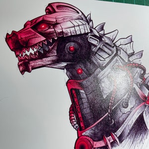 Mechagodzilla Art Print - Etsy UK