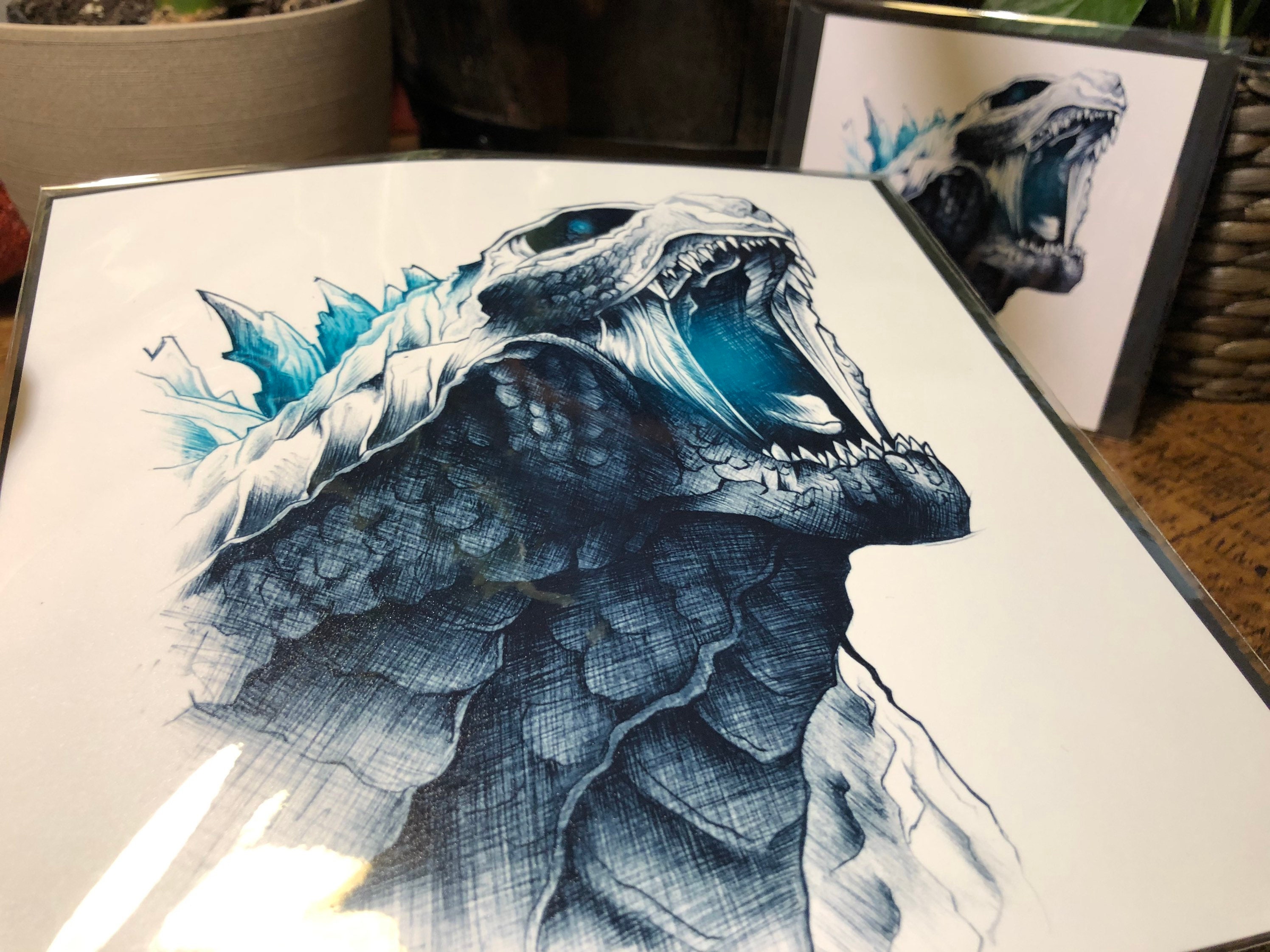 Godzilla Art Print - Etsy