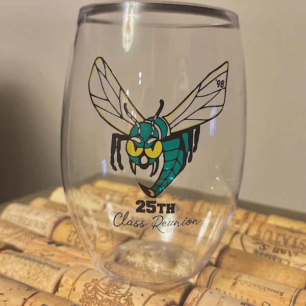 Custom Class Reunion Glasses - Etsy
