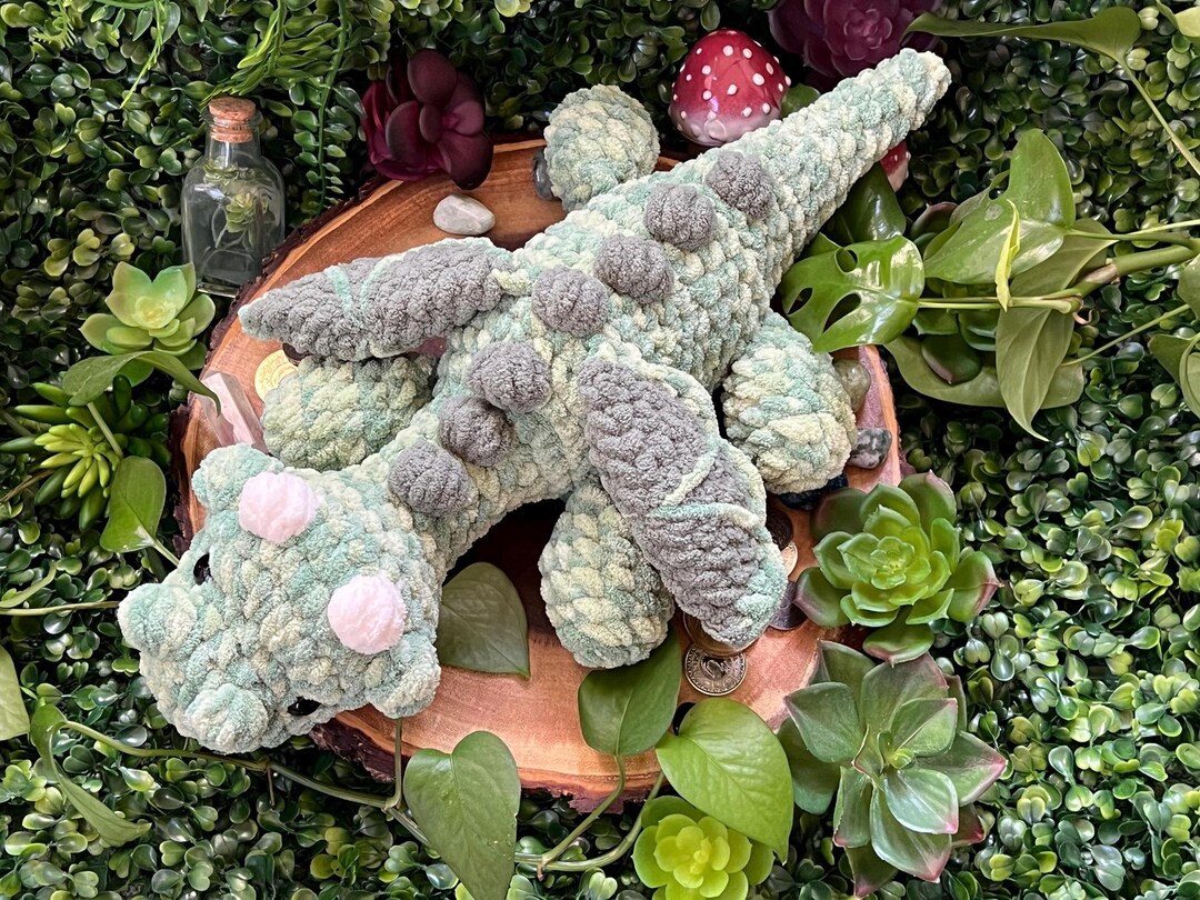 Cute Dragon Plushie, Made to Order, Dnd Plushie, Crochet Plush, TTRPG ...