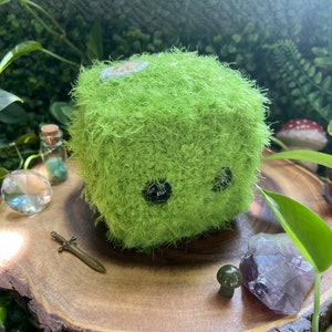 Cute Gelatinous Cube Plushie, Made to Order, Dnd Plushie, Crochet Plush ...