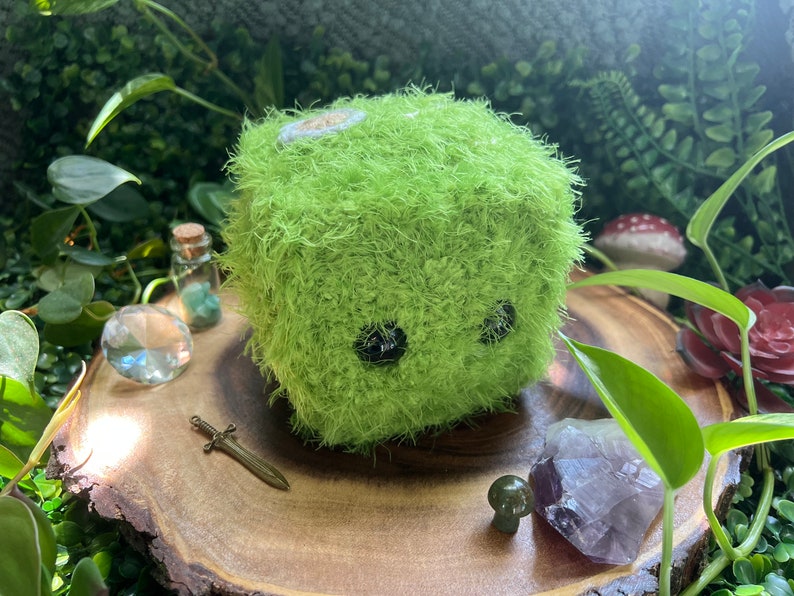 Cute Gelatinous Cube Plushie, Made to Order, Dnd Plushie, Crochet Plush ...