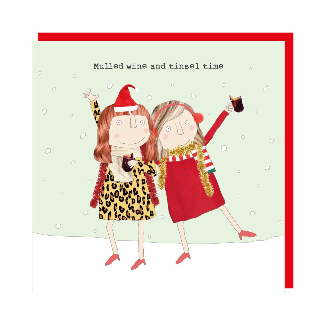 Mulled Wine Christmas Card - Etsy UK