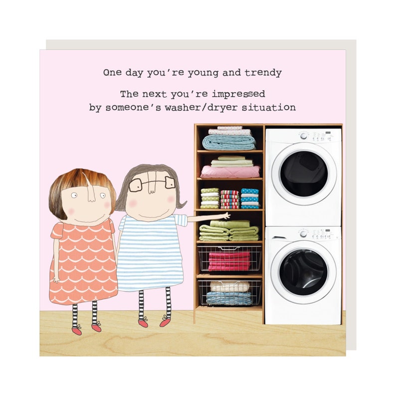 Washer/dryer Greetings Card - Etsy