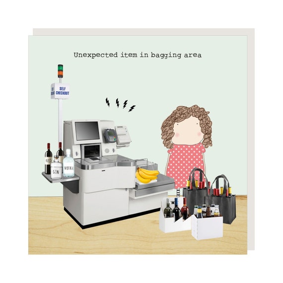 Bagging Area Greetings Card - Etsy